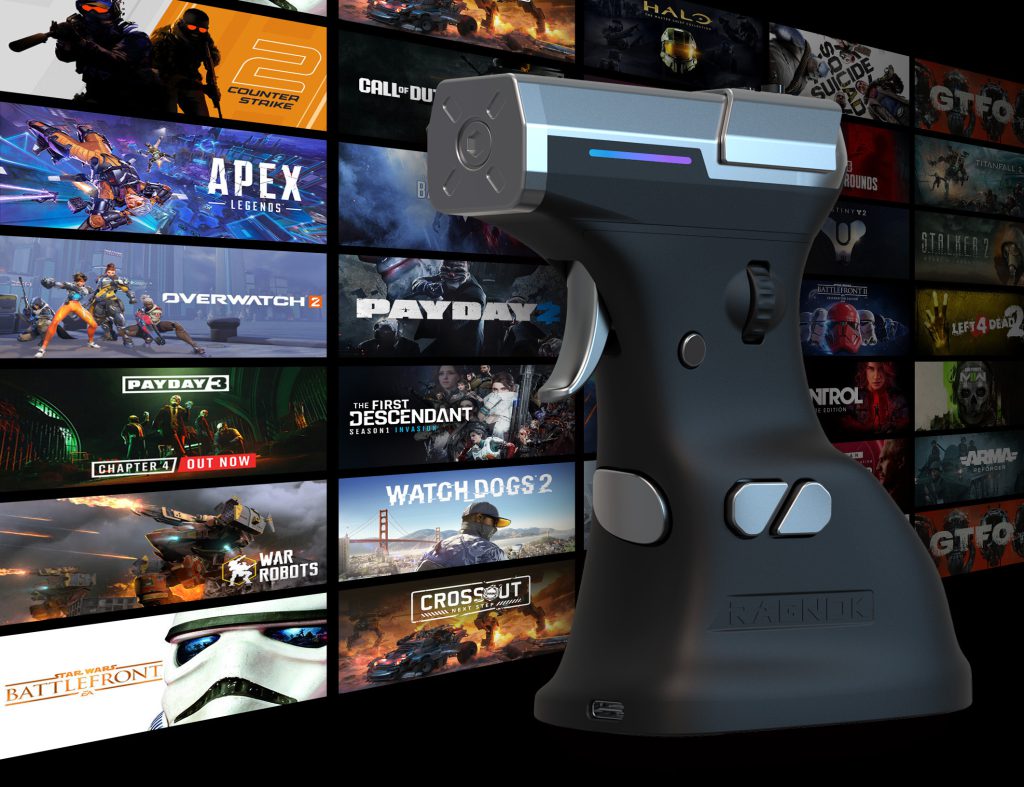 ErgoStrike 7 枪式鼠标搭载 TITAN Haptics触觉马达，为射击游戏带来真实的后坐力体验 - TITAN Haptics